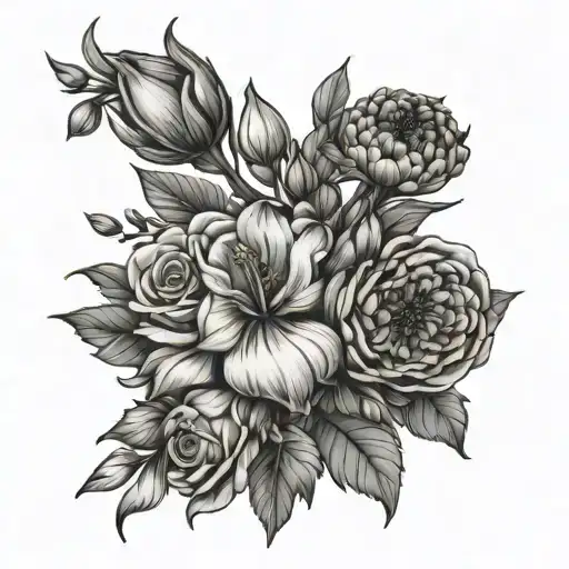 3447+ June Birth Flower Tattoo Ideas - BlackInk AI