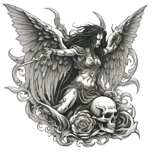 2317+ Angel Of Death Tattoo Ideas in 2025 - BlackInk AI