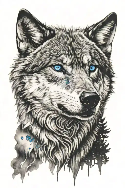 1796+ Blue Eyed Wolf Tattoo Ideas in 2025 - BlackInk AI