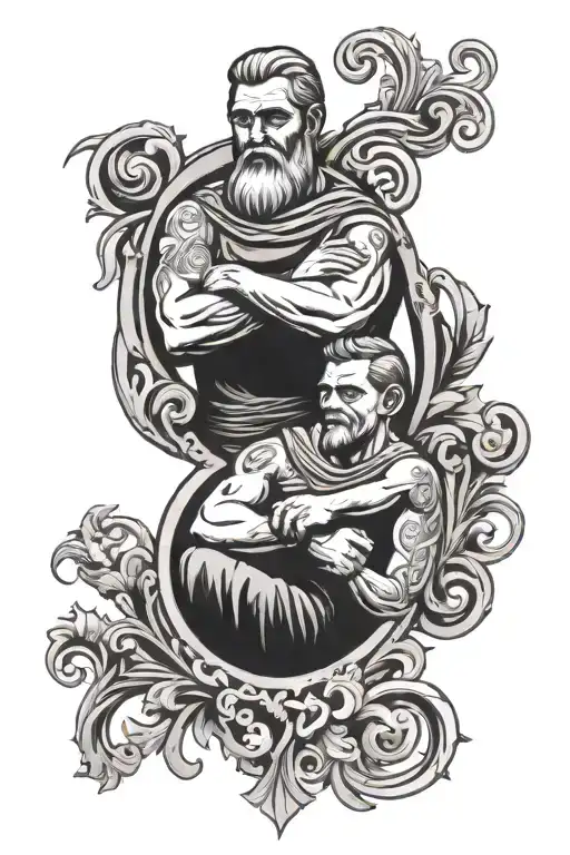 5001+ Father Son Tattoo Ideas - BlackInk AI