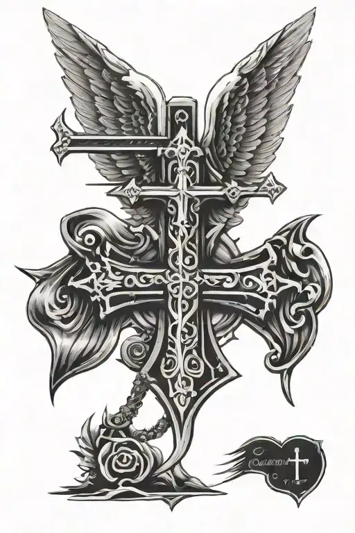 125+ Cyber Sigilism Cross Tattoo Ideas in 2025 - BlackInk AI