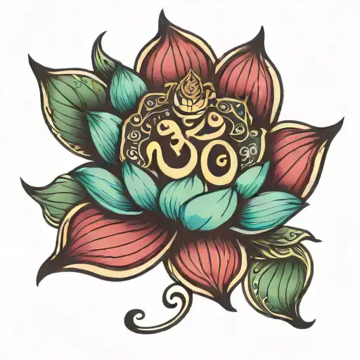 246+ Lotus And Om Tattoo Ideas - BlackInk AI
