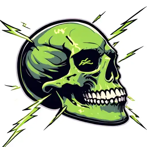 430+ Lightning Skull Tattoo Ideas in 2025 - BlackInk AI