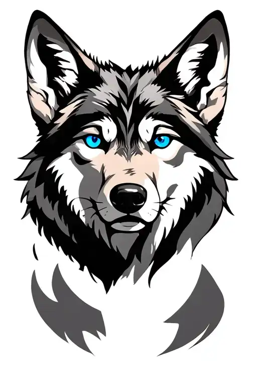 1796+ Blue Eyed Wolf Tattoo Ideas in 2025 - BlackInk AI