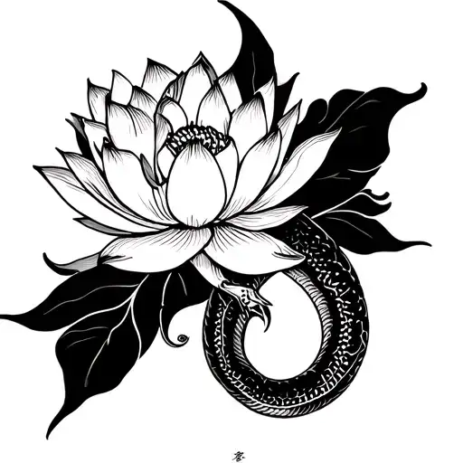 483+ Snake And Lotus Tattoo Ideas in 2025 - BlackInk AI