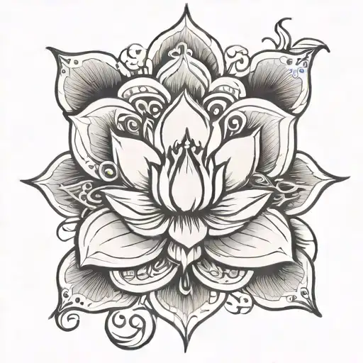 246+ Lotus And Om Tattoo Ideas - BlackInk AI