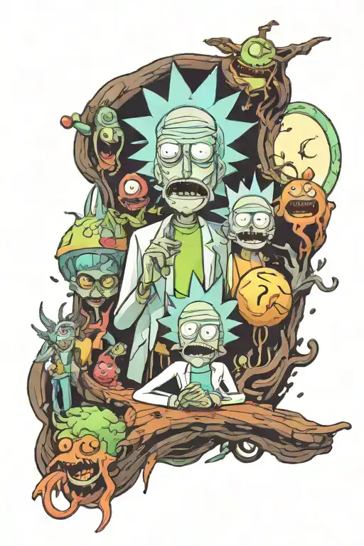 1112+ Rick And Morty Tattoo Ideas - BlackInk AI