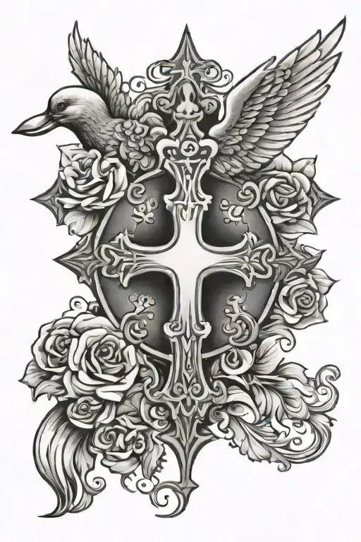1928+ Dove And Cross Tattoo Ideas in 2025 - BlackInk AI