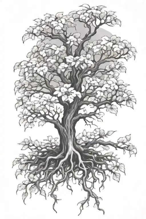Poison Tree Growing Temporary Tattoo - BlackInk AI
