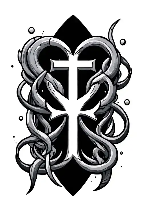 125+ Cyber Sigilism Cross Tattoo Ideas in 2025 - BlackInk AI