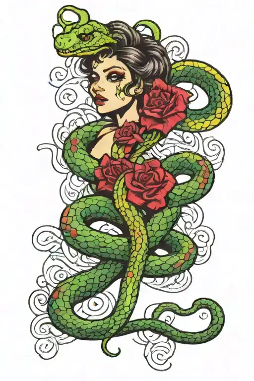 256+ Color Snake Tattoo Ideas - BlackInk AI
