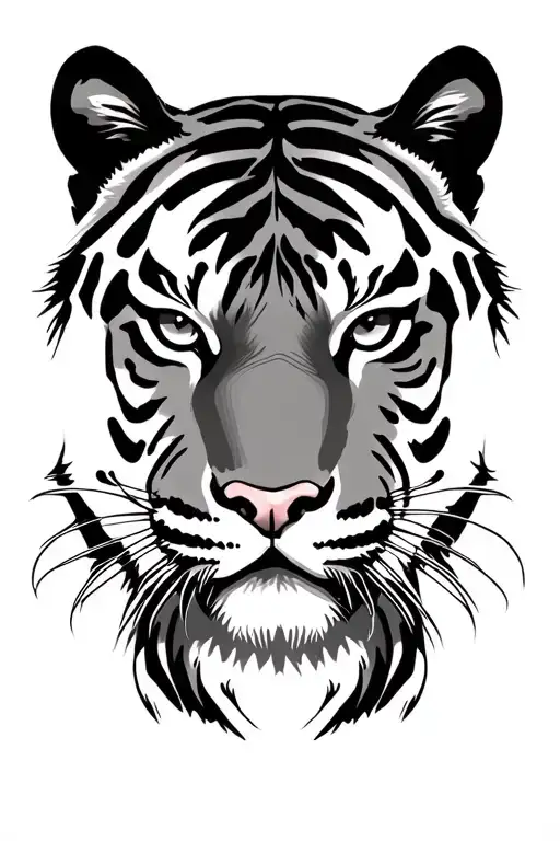 1707+ Tiger Face Tattoo Ideas - BlackInk AI
