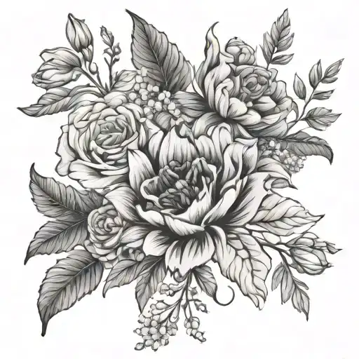 805+ January And May Birth Flower Tattoo Ideas - BlackInk AI