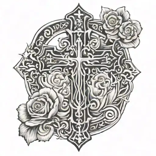 2239+ Cross With Words Tattoo Ideas in 2025 - BlackInk AI