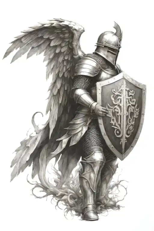 635+ Knight Shield Tattoo Ideas - BlackInk AI