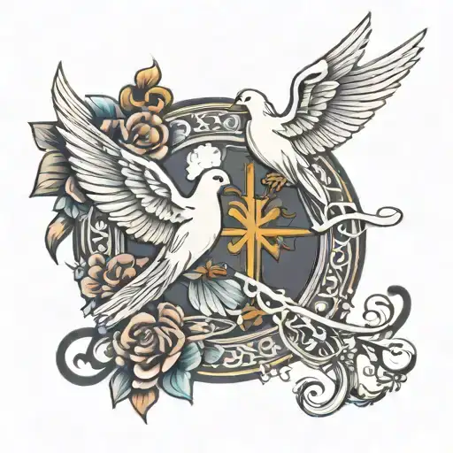 1928+ Dove And Cross Tattoo Ideas in 2025 - BlackInk AI