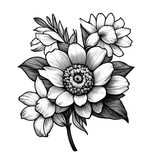 1306+ Marigold And Daffodil Tattoo Ideas in 2025 - BlackInk AI