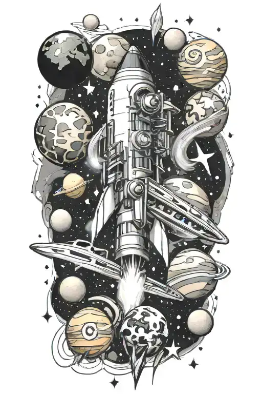 2261+ Rocket Tattoo Ideas - BlackInk AI