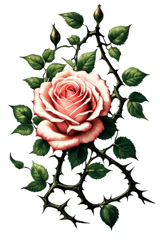 4968+ Rose With Vines Tattoo Ideas in 2025 - BlackInk AI