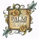 Neo-Traditional "Cursive Bible Verse Psalm 23:4" Tattoo - BlackInk AI
