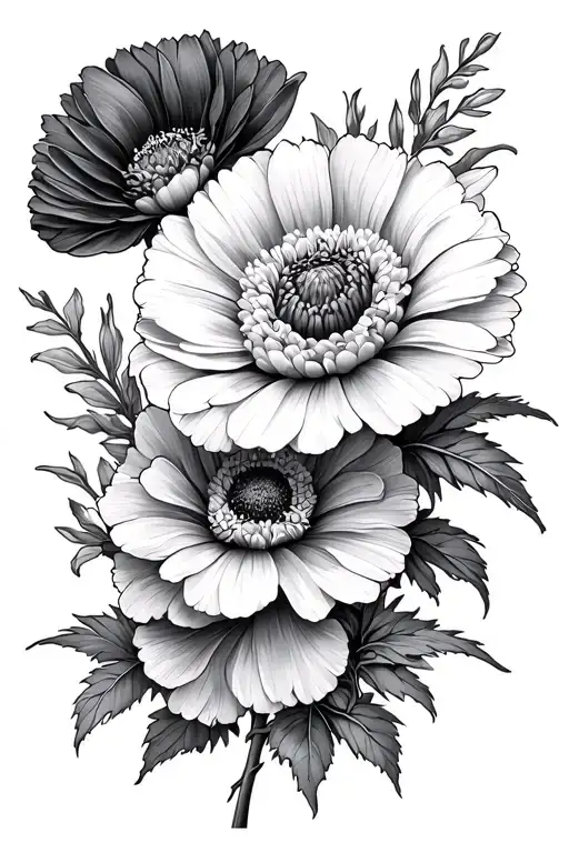 1073+ Poppy And Chrysanthemum Tattoo Ideas in 2025 - BlackInk AI