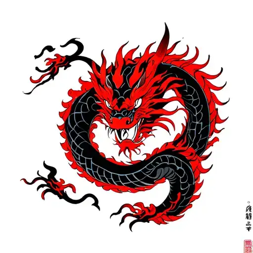 3844+ Black Dragon Tattoo Ideas - BlackInk AI