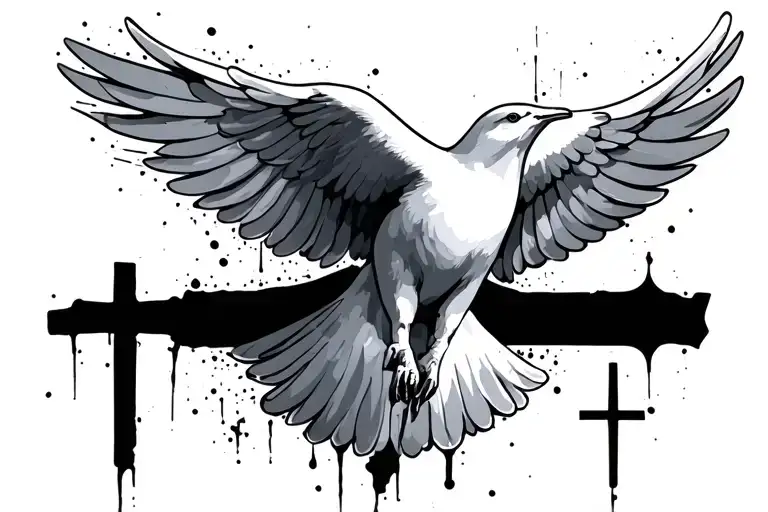 1928+ Dove And Cross Tattoo Ideas in 2025 - BlackInk AI