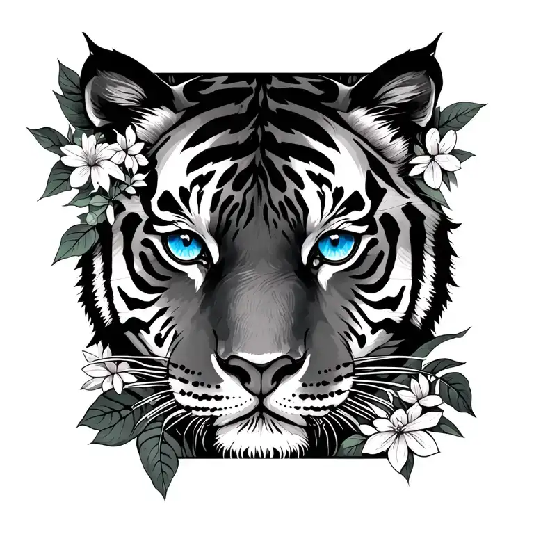 214+ Half Tiger Face Tattoo Ideas in 2025 - BlackInk AI