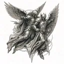 Black and Grey "Tattoo Design Of The Archangel Tyrael..." Tattoo ...