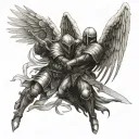 Black and Grey "Tattoo Design Of The Archangel Tyrael..." Tattoo ...