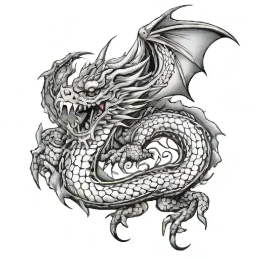 3847+ Black Dragon Tattoo Ideas - BlackInk AI
