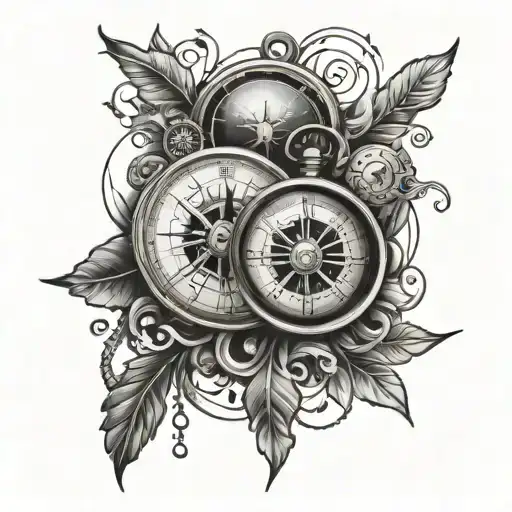 2511+ Compass And Clock Tattoo Ideas in 2025 - BlackInk AI
