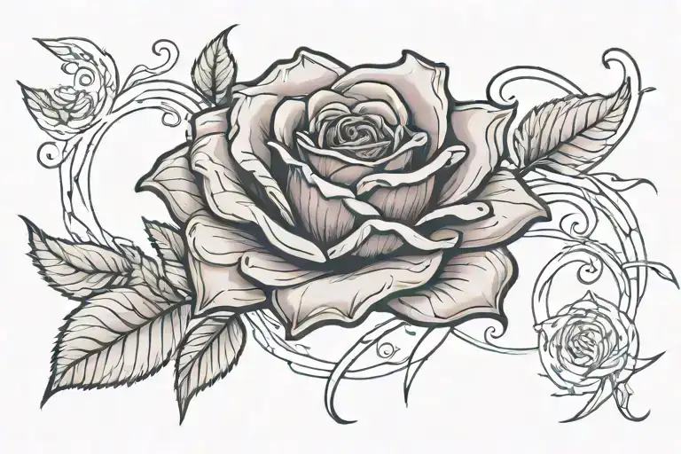 6570+ Rose And Name Tattoo Ideas - BlackInk AI