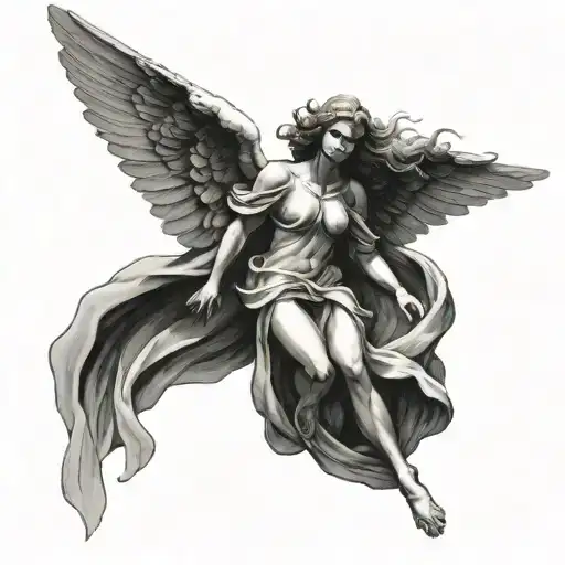 2044+ Flying Angel Tattoo Ideas in 2025 - BlackInk AI