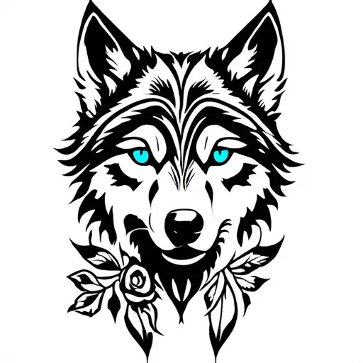 1796+ Blue Eyed Wolf Tattoo Ideas in 2025 - BlackInk AI