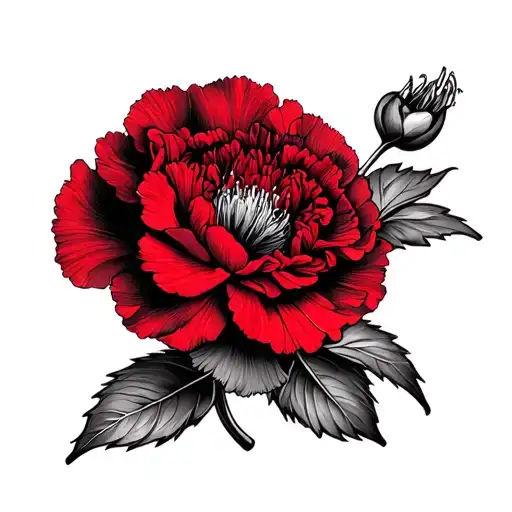 3226+ Red Flower Tattoo Ideas - BlackInk AI