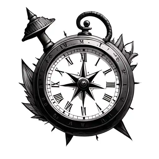 2511+ Compass And Clock Tattoo Ideas in 2025 - BlackInk AI