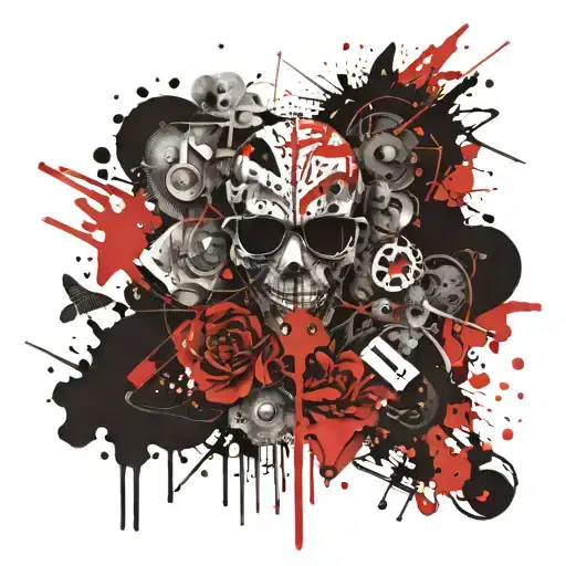 Trash Polka "Borderline Personality Disorder" Tattoo - BlackInk AI