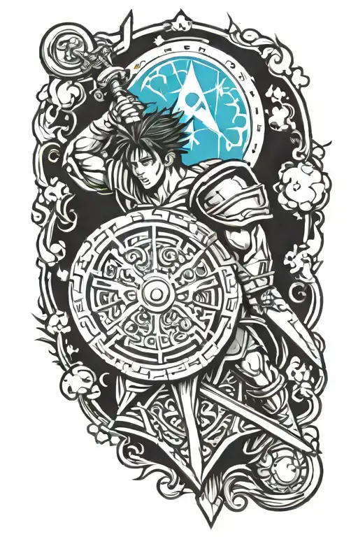 2506+ Sword And Shield Tattoo Ideas in 2025 - BlackInk AI