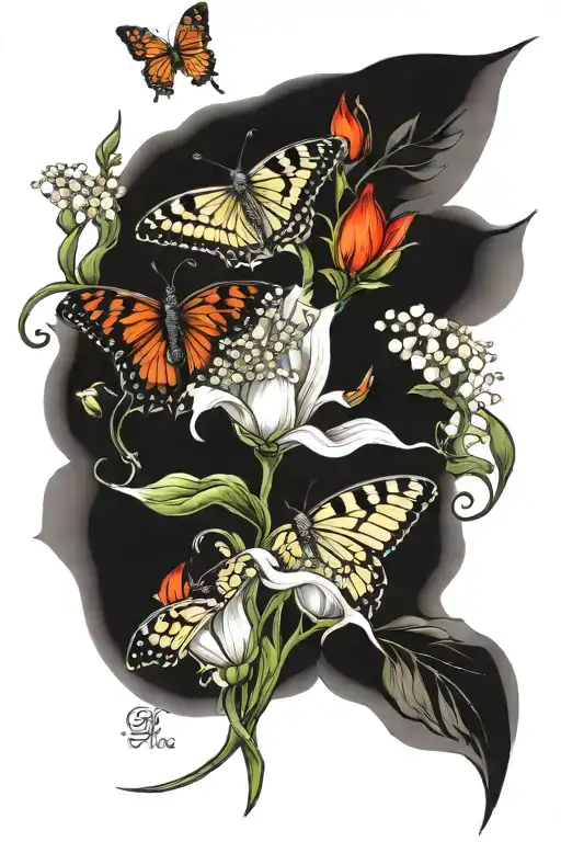 7354+ Rose A Butterfly Tattoo Ideas - BlackInk AI