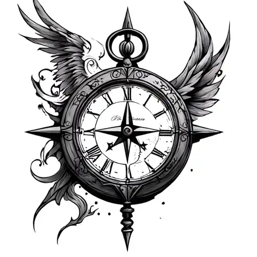 2511+ Compass And Clock Tattoo Ideas in 2025 - BlackInk AI