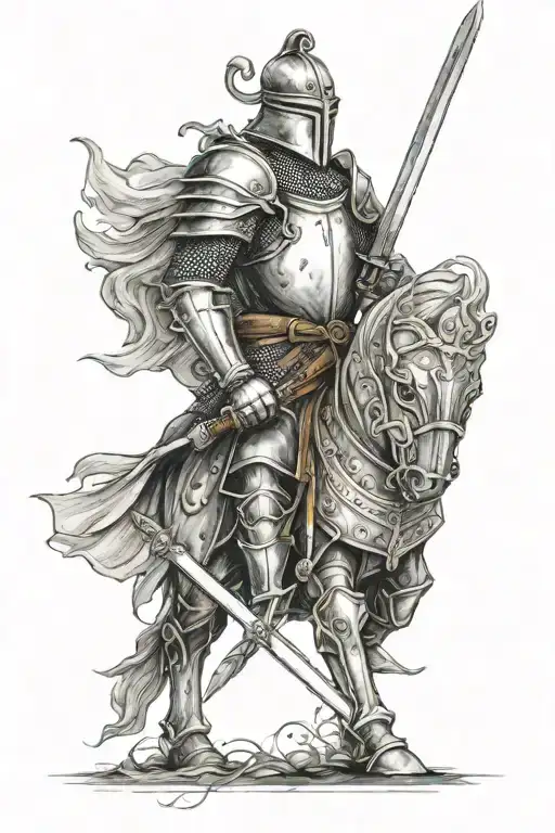 2799+ Knight With Sword Tattoo Ideas in 2025 - BlackInk AI