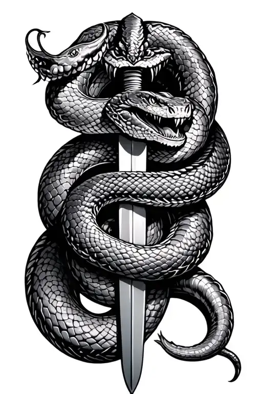 950+ Snake Around Sword Tattoo Ideas in 2025 - BlackInk AI