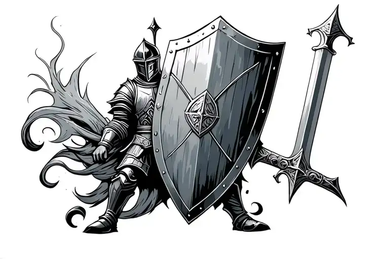 635+ Knight Shield Tattoo Ideas - BlackInk AI