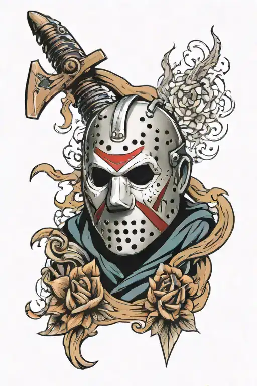 Jason Voorhee Grim Reaper Tattoo Andrew Smith Tattoo Jason Voorhees.