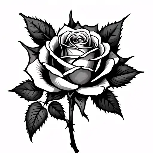 4960+ Rose Thorns Tattoo Ideas - BlackInk AI