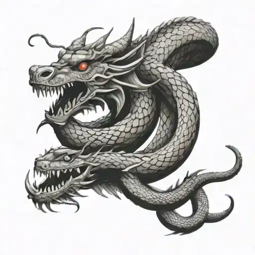 2112+ Dragon Snake Tattoo Ideas in 2025 - BlackInk AI