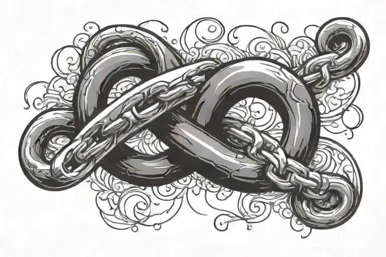 Black and Grey "Design A Chain Link Tattoo That Has One..." Tattoo ...