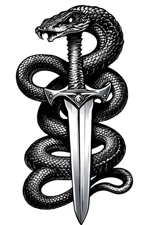 950+ Snake Around Sword Tattoo Ideas in 2025 - BlackInk AI