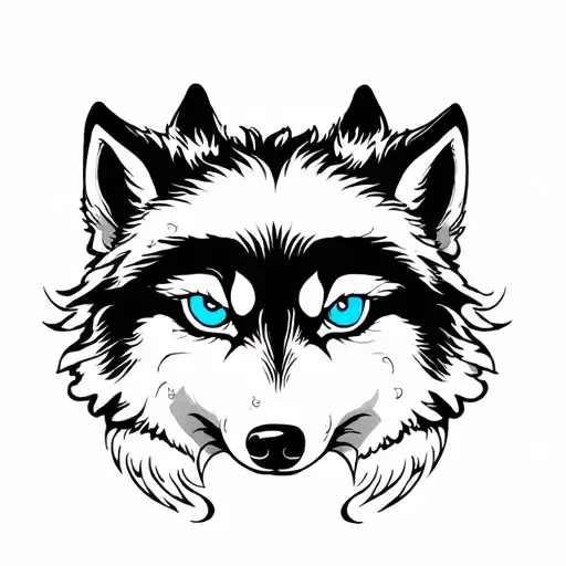 1796+ Blue Eyed Wolf Tattoo Ideas in 2025 - BlackInk AI